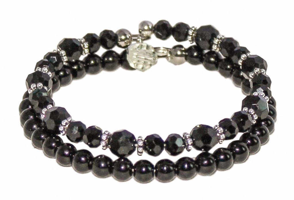 DetectSun Crystal Black Bangle Bracelet – M. Mills Co